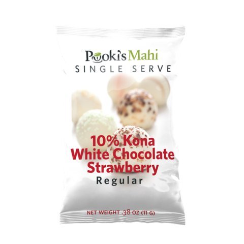 Amazon.com: Pooki's Mahi 10% Kona Coffee, White Chocolate Strawberry ...