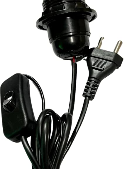 ART N CRAFT E27 2-Pin Plug-In Light Fitting with Switch 2 Meter Long ...