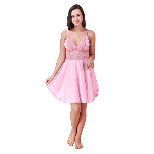 Buy Trost - Womens Satin HOT & Bold Nighty/Nightwear Combo Set for ...
