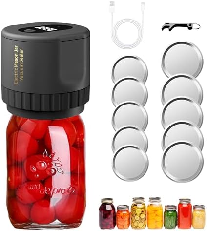 Amazon.com: Electric Mason Jar Vacuum Sealer，Vacuum Canning Sealer ...