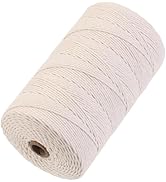Amazon.com: GOHOHOF Macrame Cord 3mm x 875yards Natural Macrame Cotton ...