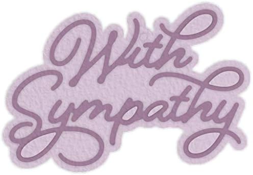 Amazon.com : with Deepest Sympathy Greeting Words Metal Cutting Die for ...