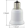 YI LIGHTING E17 to E26 Socket Adapter Converter - Converts Intermediate ...