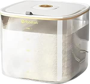 Amazon.co.jp: Rice Bin Rice Box, Rice Box, Stylish Storage Container ...