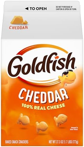 Amazon.com: Goldfish Cheddar Cheese Crackers, 27.3 Oz Carton : Goldfish