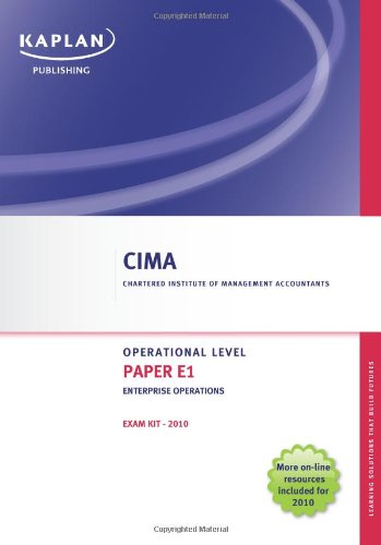 Buy Paper E1 Enterprise Operations - Exam Kit Book Online at Low Prices ...
