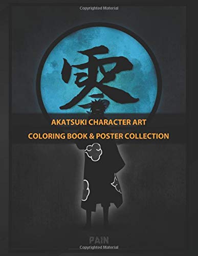 Buy Coloring Book & Collection: Akatsuki Character Art Member Of ...
