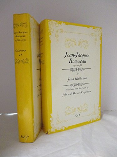 Jean Jacques Rousseau (2 Volume Set): Jean Guéhenno: Amazon.com: Books