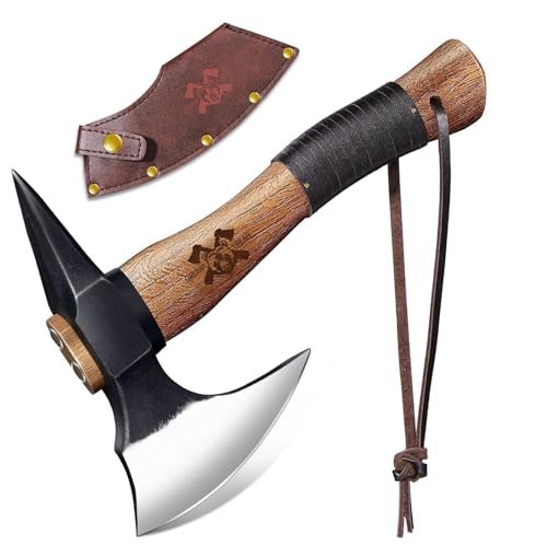 Amazon: 11" Survival Axe Camping Hatchet – Forged High Carbon Steel ...