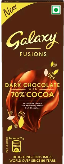 Galaxy Fusions Dark Chocolate With 70% Cocoa 56g Unique : Amazon.in ...