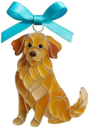 Amazon.com: Handmade Sea Glass Dog Ornament, Hand Silver Wire Wrapped ...
