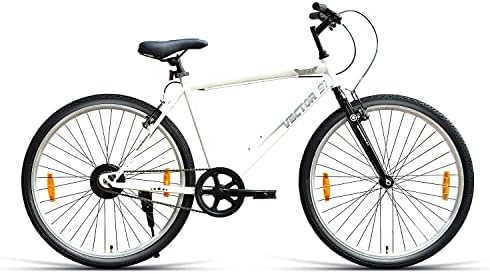 VECTOR 91 TopGun 27.5T Single Speed Mountain Bike (White, Ideal For: 12 ...