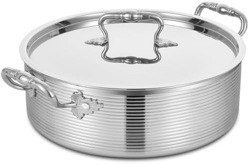 Amazon.com: LOLYKITCH 6 QT Tri-Ply Stainless Steel Non-Stick Sauté Pan ...