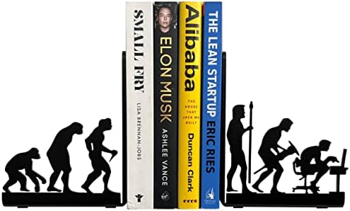 Amazon.com: HeavenlyKraft Human Evolution Decorative Metal Bookends for ...