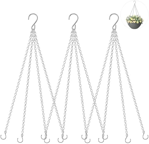 Amazon.com: EMPHY 4Pack - 24 Inch 4 Leads Hanging Chain with Hooks ...