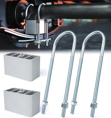 Amazon.com: Lupar Universal Leaf Spring Lowering Block Kit, Heavy Duty ...