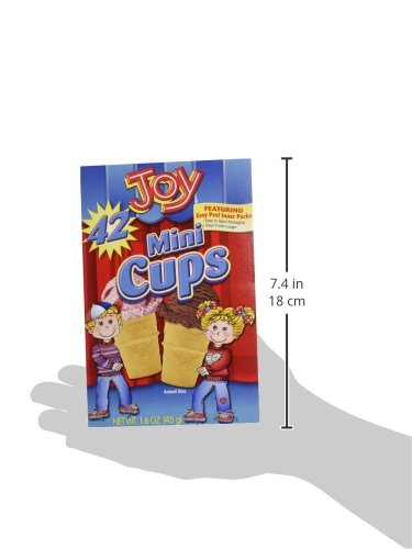 Joy Mini Cups; Mini Ice Cream Cones for Kids, 42 Count (2 Boxes (84 ...