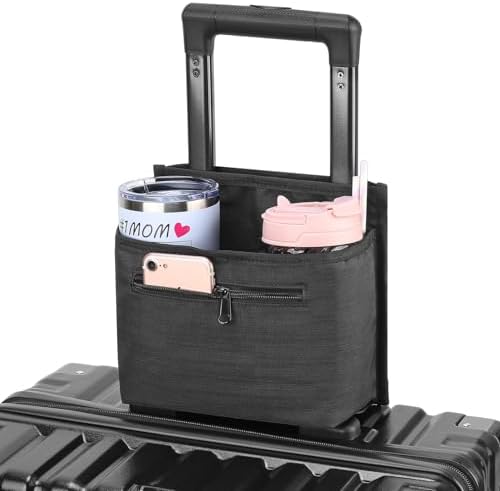 Amazon.com: ZHCHG Luggage Travel Cup Holder Attachment for Suitcase ...