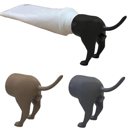 3Pcs Dog Poop Toothpaste Dispenser Pooping Toothpaste Topper Funny ...