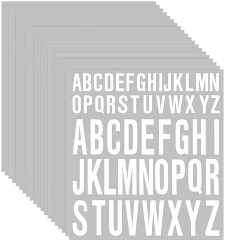 Amazon.com: 16 Sheets Letter Stickers Vinyl Letters Alphabet Stickers ...