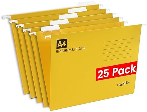 LOUFOGEI Hängeregister A4, 25 Stück hängeregister Mappen mit Tabs und ...