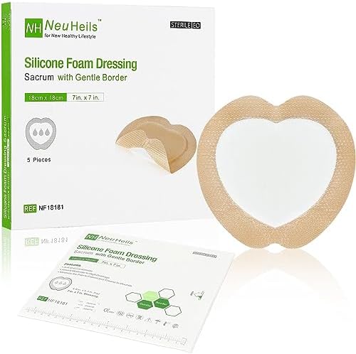 Amazon.com: Sacrum Silicone Foam Dressing with Gentle Border for Sacral ...