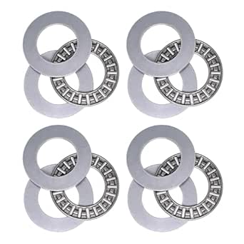 Bxian 4 Sets Chrome Steel AXK2035 Axial Needle Roller Bearing with ...