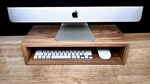 Sheesham Wood Monitor Stand | Desk Organizer | Computer Riser | Desktop ...