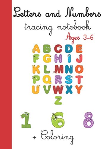 Letters and numbers tracing notebook - ages 3-6 - Coloring: Training ...