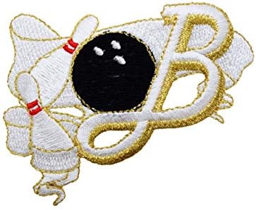 Amazon.com: Bowling Pins and Ball - Embroidered Iron on Patch : Arts ...