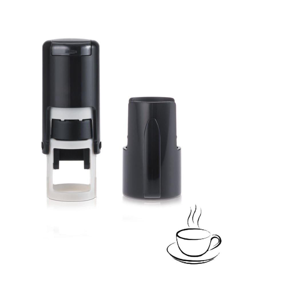 Coffee Cup Stamp – Loyalty Card Stamper - Self Inking Black Ink ...