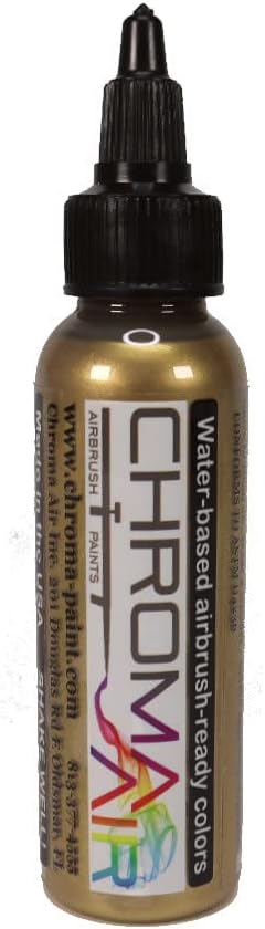 Amazon.com: ChromaAir Airbrush paint metallic colors water-based ...