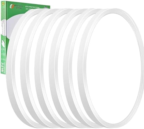 4PK 15.8 Inch LED Flush Mount Ceiling Light, 32W, 3480LM, 3000K/4000K ...