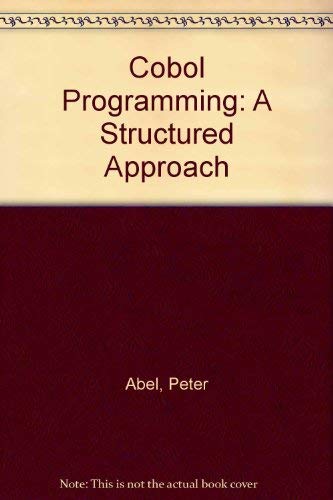 Cobol Programming: Peter Abel: 9780835908351: Amazon.com: Books