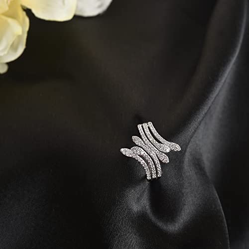 Buy Pure Real 925 Sterling Silver Zircon Elegant for Women and Girls ...