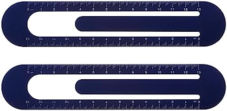 Amazon.com: HARFINGTON 2pcs Straight Ruler 13cm Metric Bookmark Clip ...