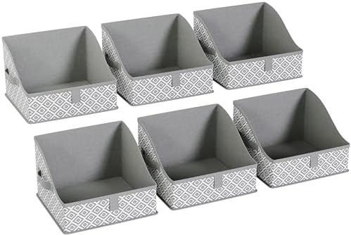 Amazon.com: TENABORT 6 Pack Trapezoid Large Foldable Closet Storage ...