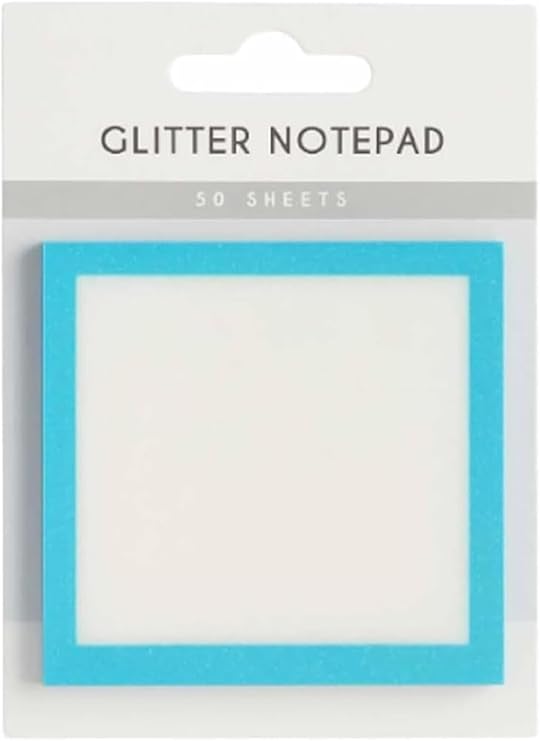 Amazon.com : Sparkle Sticky Notes, Frosted Glitter Transparent Self ...