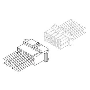 Amazon.co.jp: 日本圧着端子製造(JST) XLR-12V XLシリーズ リセプタクルハウジング (ピンコンタクト用) (12極) 10個 SN : DIY・工具・ガーデン