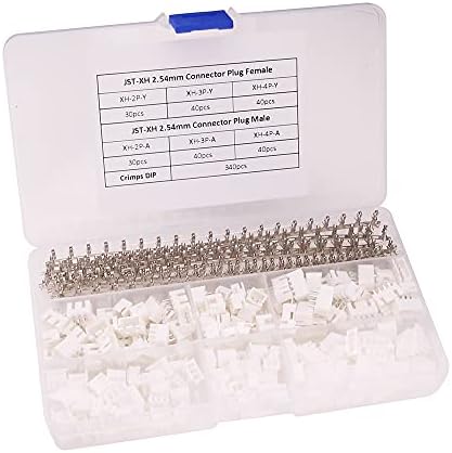 Amazon.com: TAODAN 230pcs XH 2.54mm 2/3/4/5 Pin JST Connector Male/Female Wire Cable Header ...