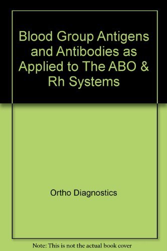 Blood Group Antigens and Antibodies as Applied to The ABO & Rh Systems ...