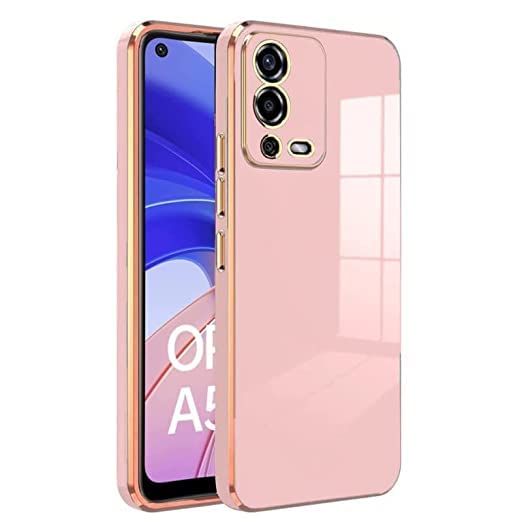 ALFA URBAN 6D Chrome Back Cover Case for Oppo A55 4G (Gold Plated Frame ...