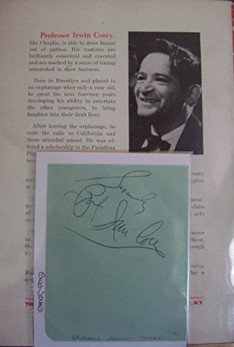 Professor Irwin Corey,: The world's foremost authority: [an illustrated ...