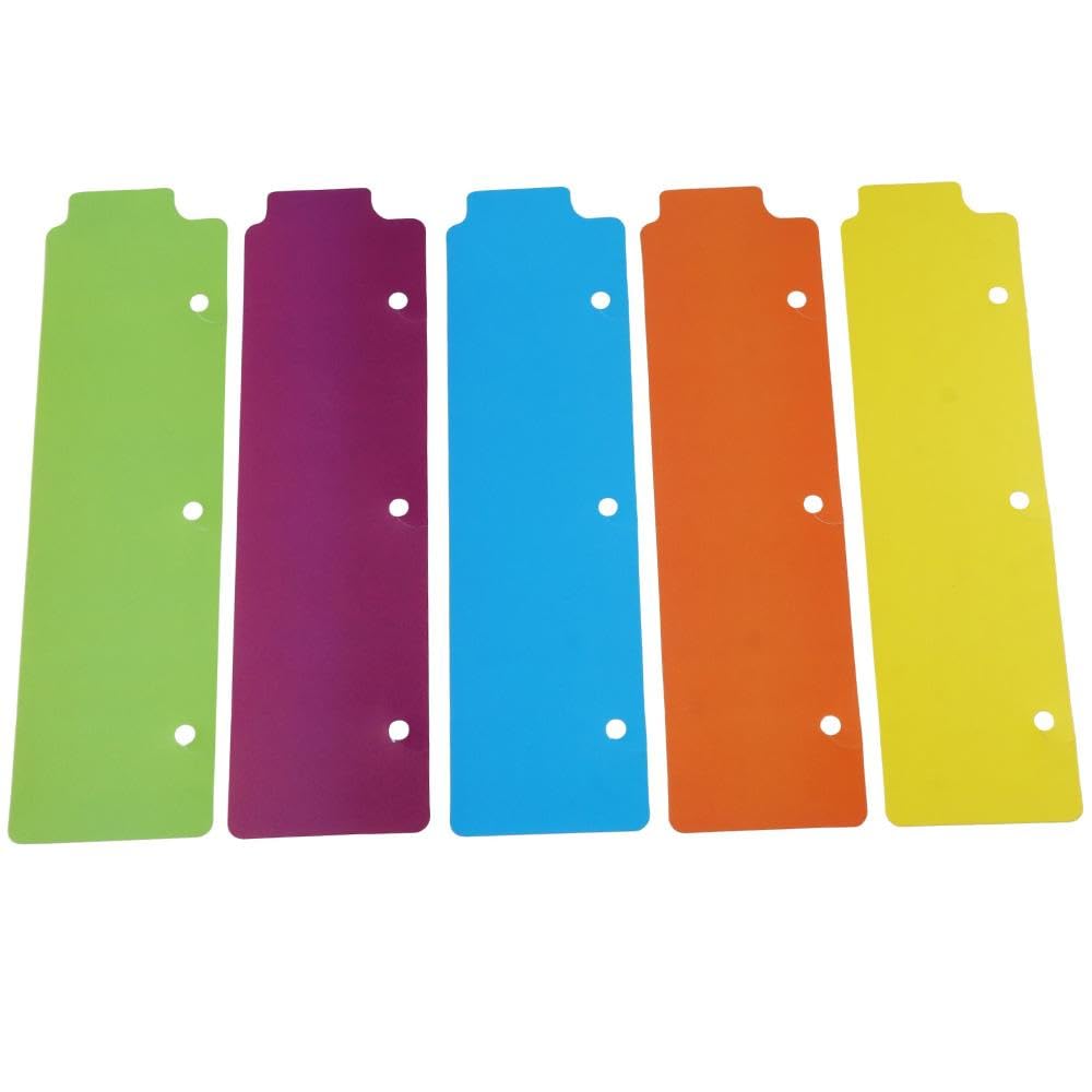 Amazon.com : okhobby 5Pcs Mini Binder Divider Bookmark, 3 Ring Colorful ...
