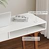 Amazon.com: Longcoam Design White Computer Desk with Drawers - 45 inch ...