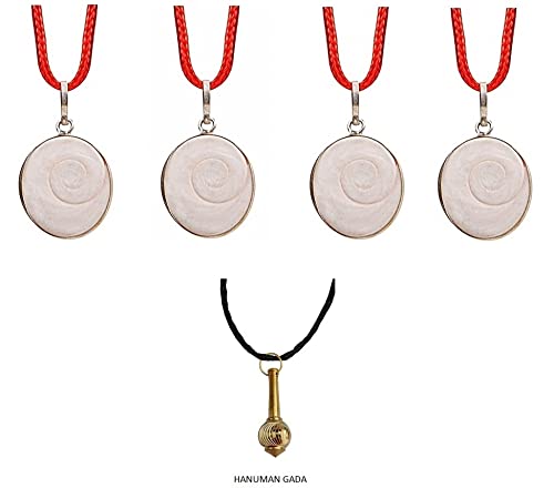 Dorvik Sudershan Chakra Locket Set of 4 And Brass Hanuman Gada Locket 1 ...