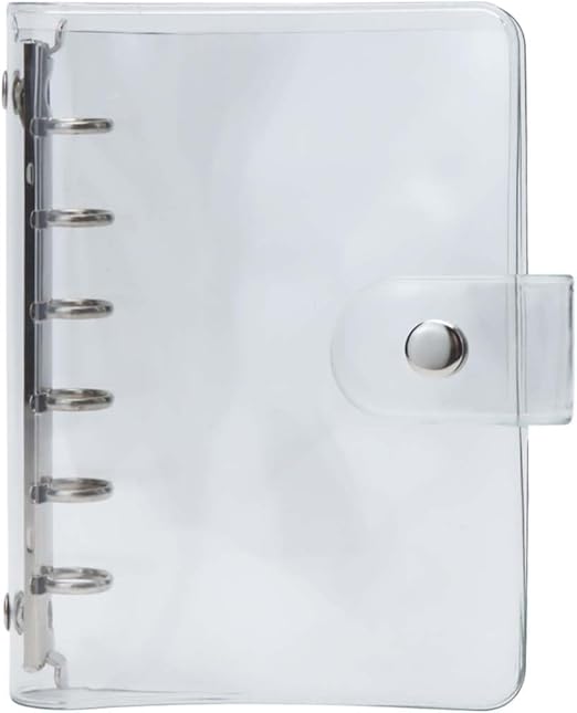 Amazon.com : XiowDow Clear A7 Binder with Inner Pockets Plastic Clear ...