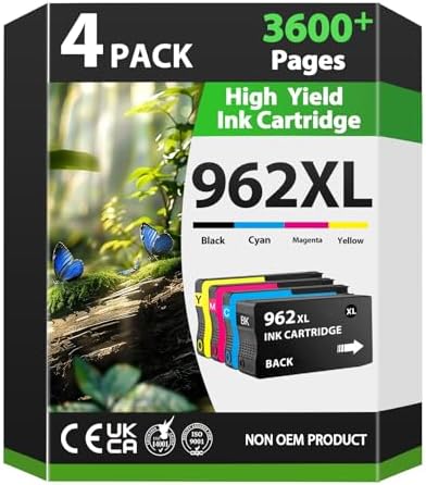 Amazon.com: Duhaink 962XL 962xl 962 XL Ink Cartridge Black and Color ...