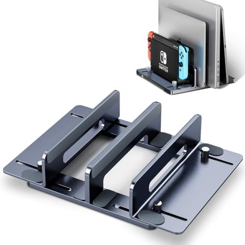 JESWO Soporte Vertical para Laptop, Soporte para Laptop Doble Ranura de ...