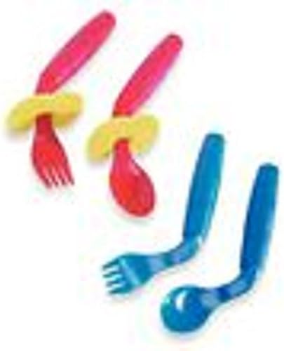 Amazon.com: EasieEaters Curved Utensils Right-handed Utensils : Health ...